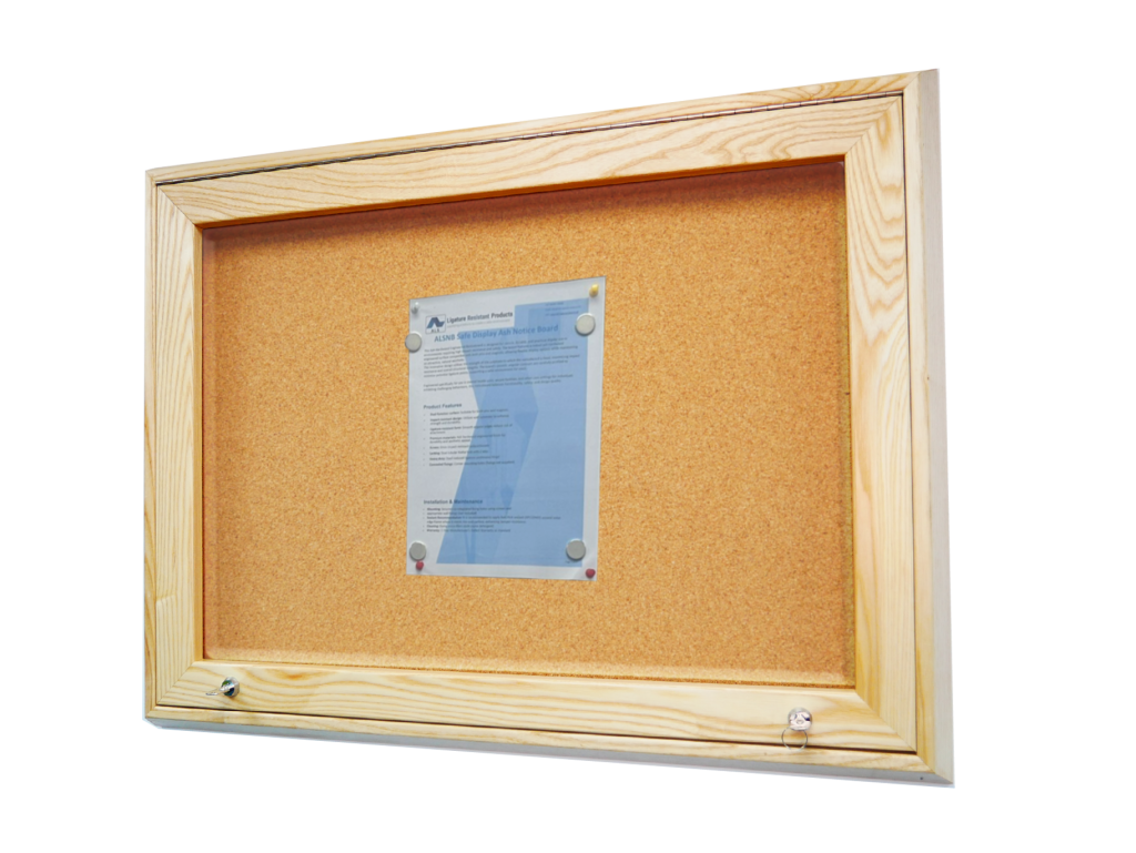 Anti Ligature Shop ALSBN Ash Notice Board - Ligature Resistant Display